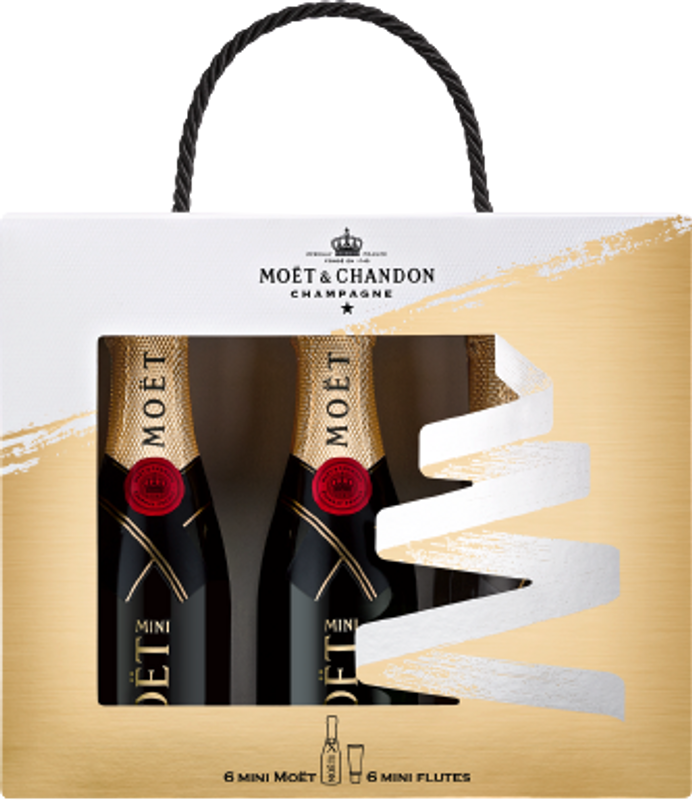 Champagne Moët & Chandon Imperial Share Pack (6x200ml Mini Bottles mit ...